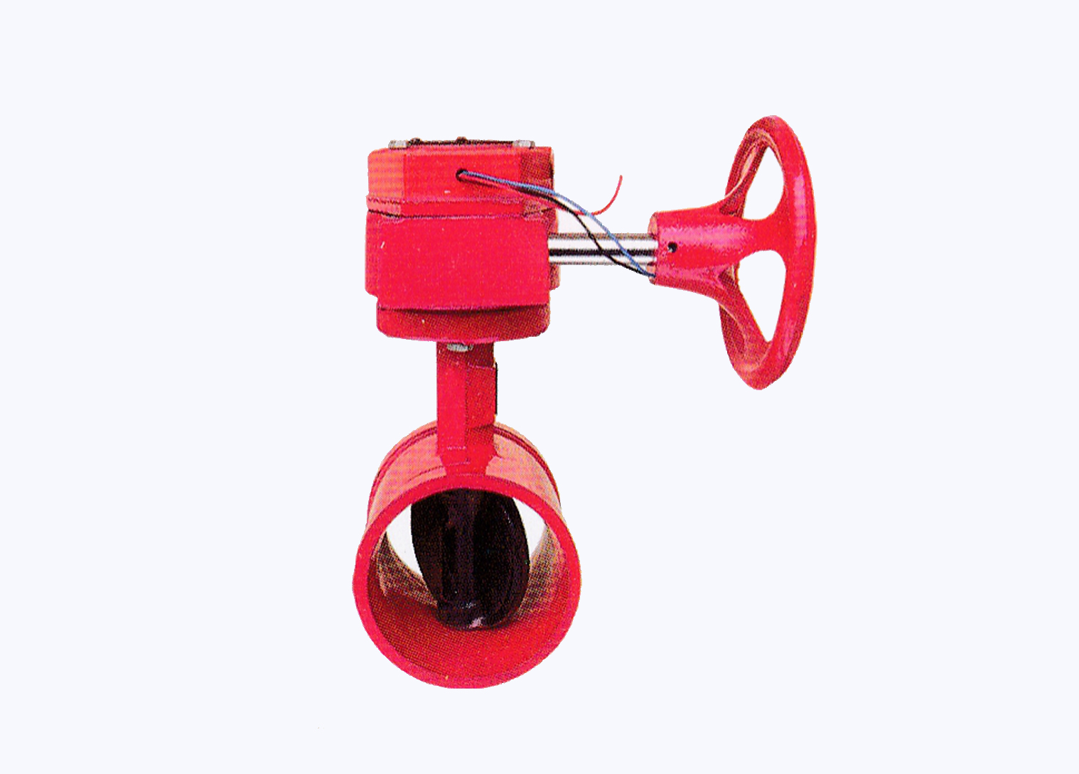 XD381X-16沟槽蜗轮信号蝶阀 - 江苏博琨流体科技有限公司